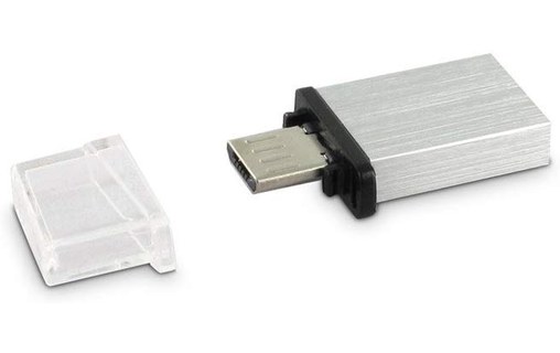 Clé USB Integral Micro Fusion 32 Go - Argent, Noir - USB 2.0 - Clé USB ...