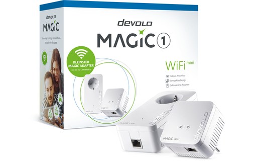 Pack de 2 CPL WiFi Devolo Magic 1 WiFi mini Starter Kit / 8561 - 1200 ...