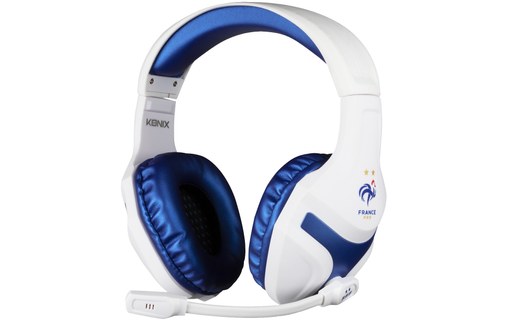 Casque gaming Konix PS400 FFF Blanc, Bleu - Casque Gaming - Konix