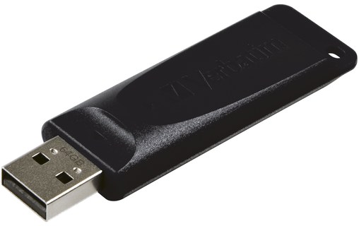 Clé USB Verbatim Slider 64 Go - Noir - USB 2.0 - Clé USB - Verbatim