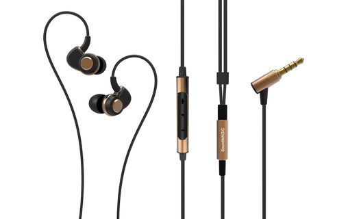 SoundMagic PL30+C Noir/Or - Écouteurs intra-auriculaires avec micro ...
