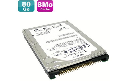 Disque Dur PC Portable 80Go IDE 2.5" Hitachi 5K160 HTS541680J9AT00 ...